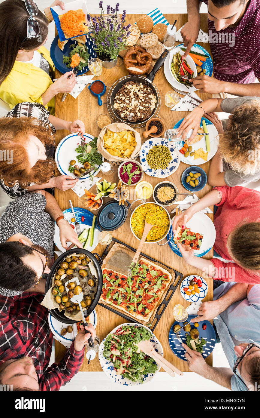 People Eating Food Together