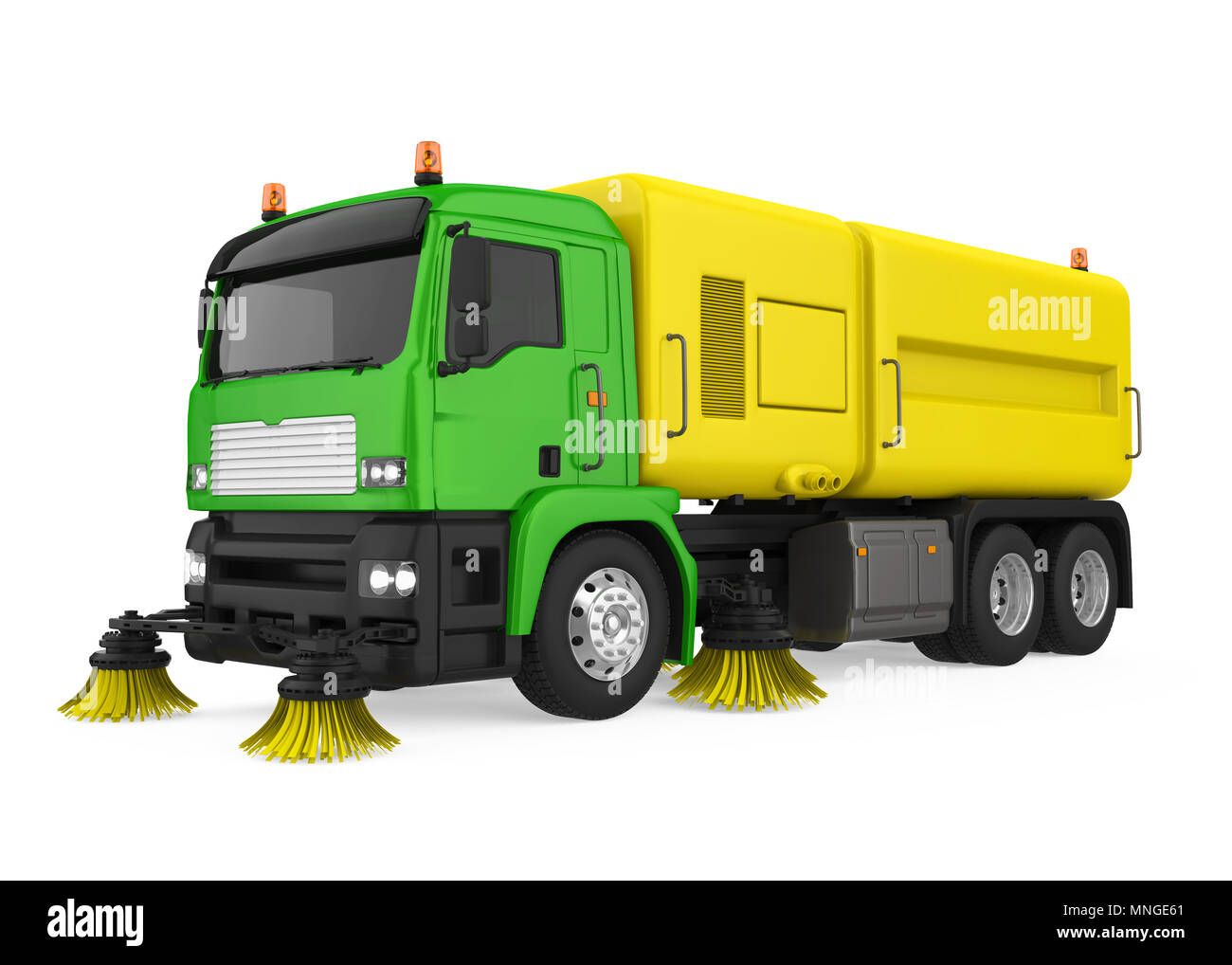 Street Sweeper Machine Isolated Stock Photo - Alamy
