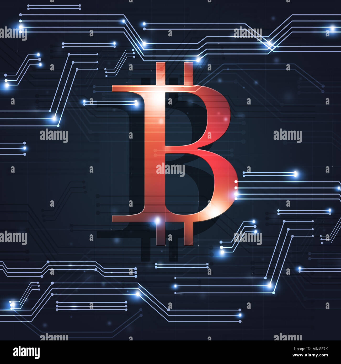 network concept web bitcoin global crypto currency with scheme ...