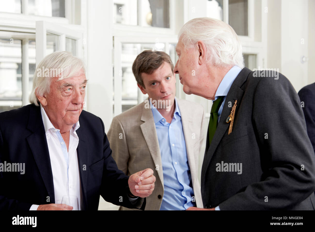 Bob Marshall-Andrews & Mark Forsyth at The Oldie Literary Lunch 15/05 ...