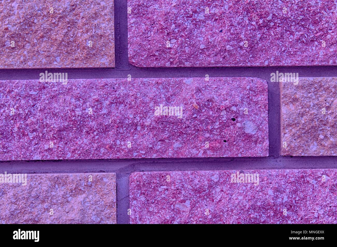 Ultra violet Brick texture of old vintage building, design concept ...