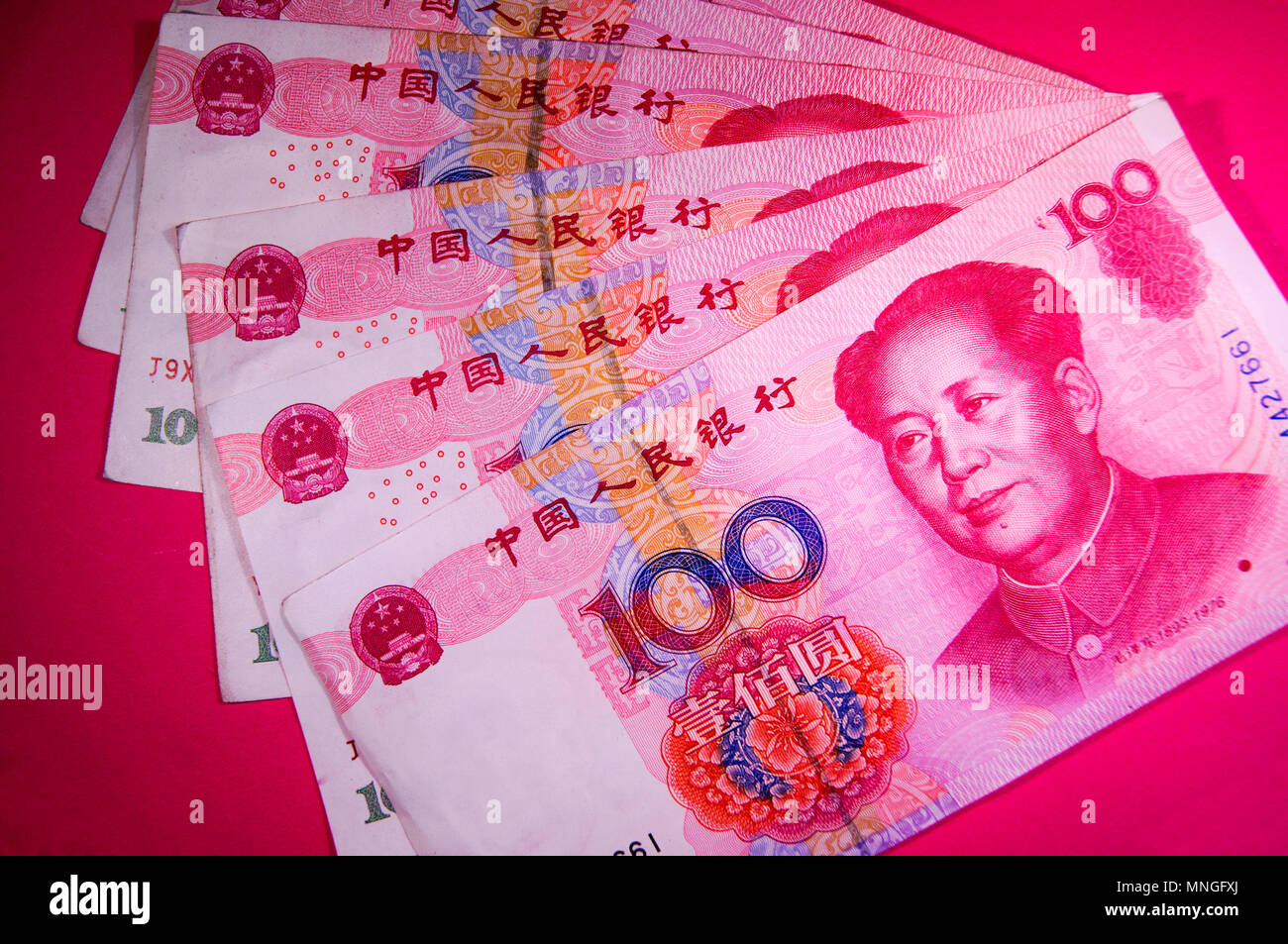 100 yuan note mao zedong hi-res stock photography and images - Alamy