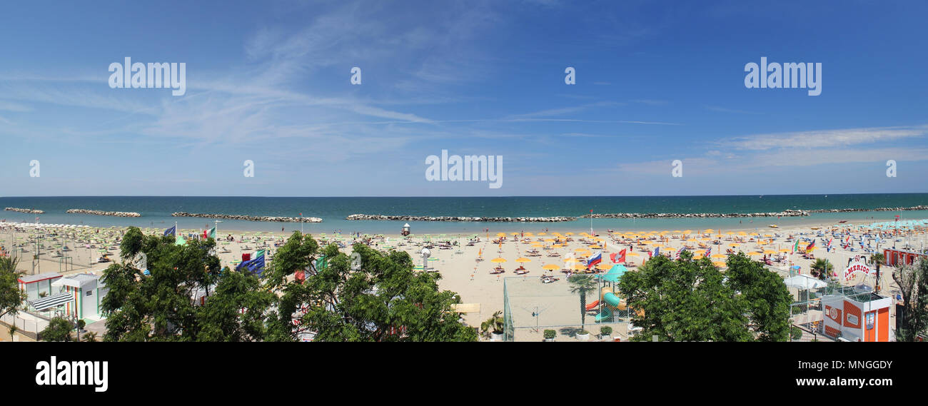 Rimini beach italy hi-res stock photography and images - Alamy