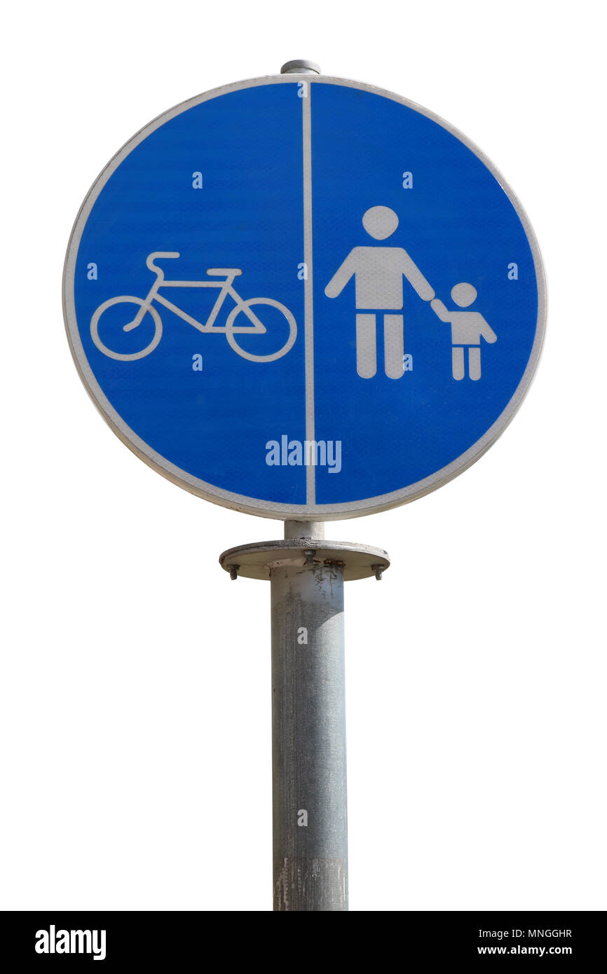 Pedestrian and cycle zone hi-res stock photography and images - Alamy