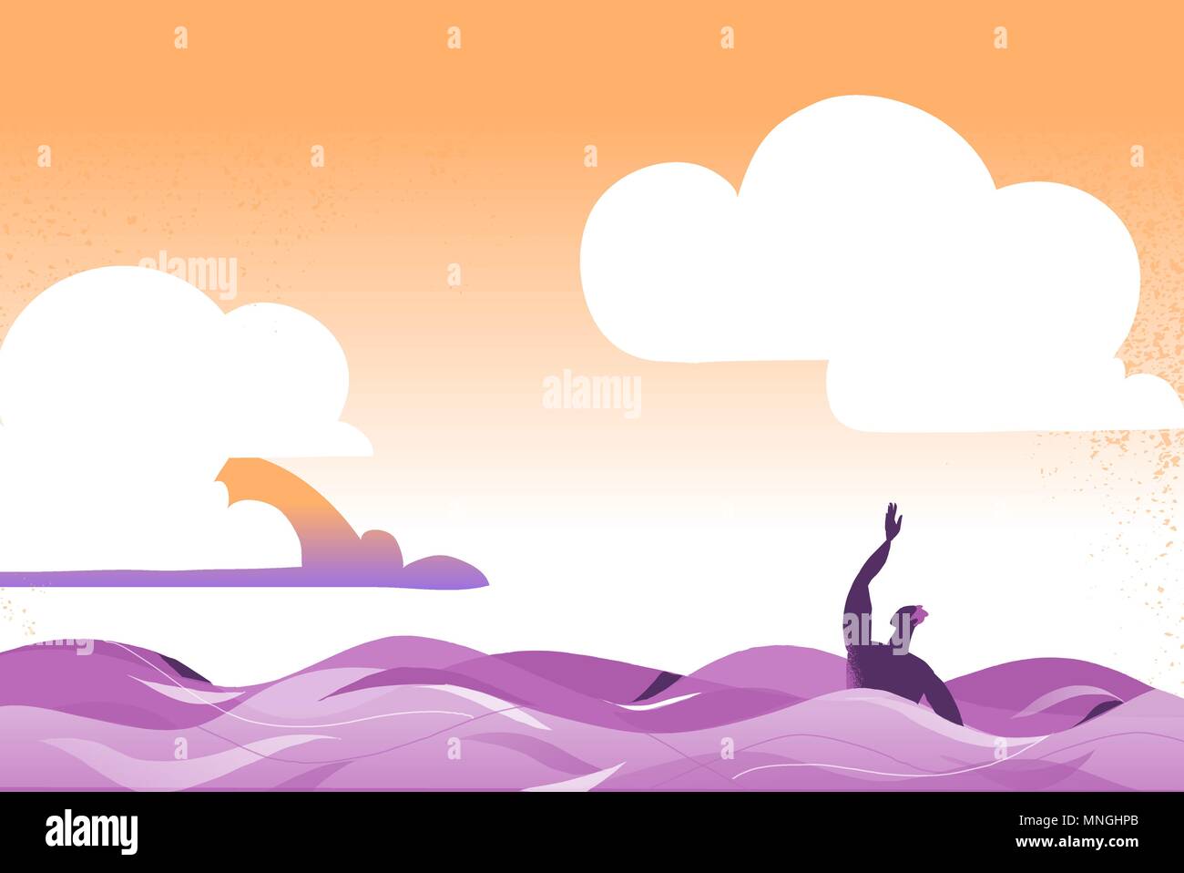 Cold water rescue Stock Vector Images - Alamy