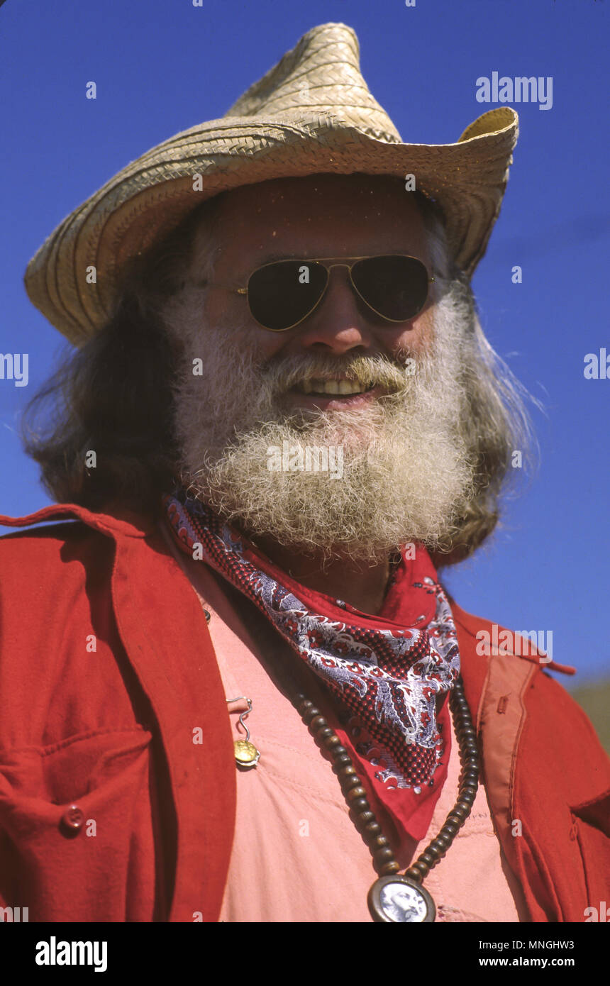 RAJNEESHPURAM, OREGON, USA - A Rajneeshee, a follower of religious cult ...