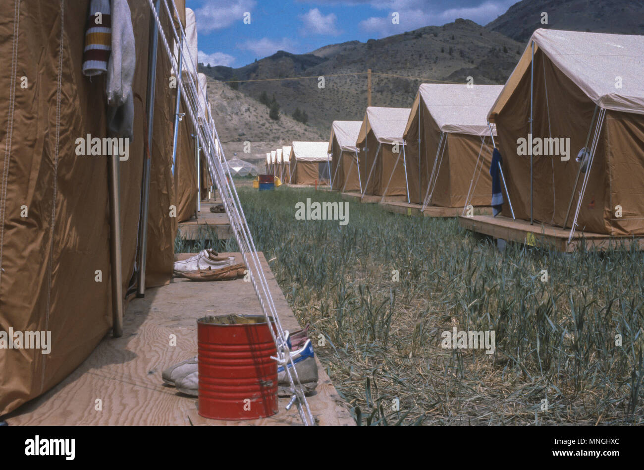 RAJNEESHPURAM, OREGON, USA - New housing for Rajneeshees, followers of ...