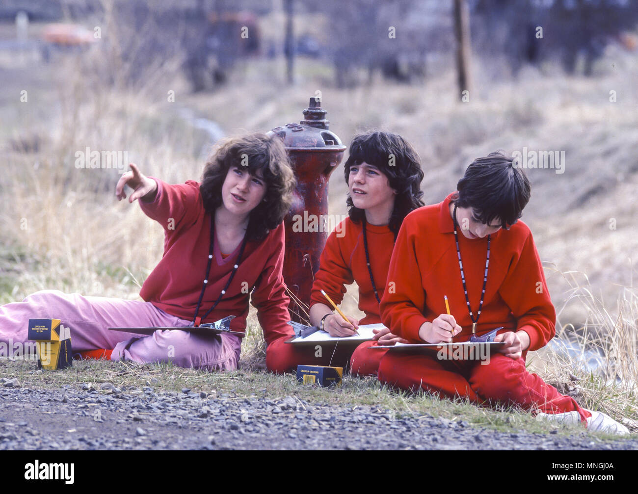 ANTELOPE, OREGON, USA - Rajneeshees, followers of religious cult leader ...