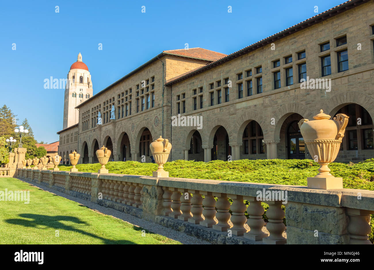 Architectural structures at Stanford University, Palo Alto, California ...