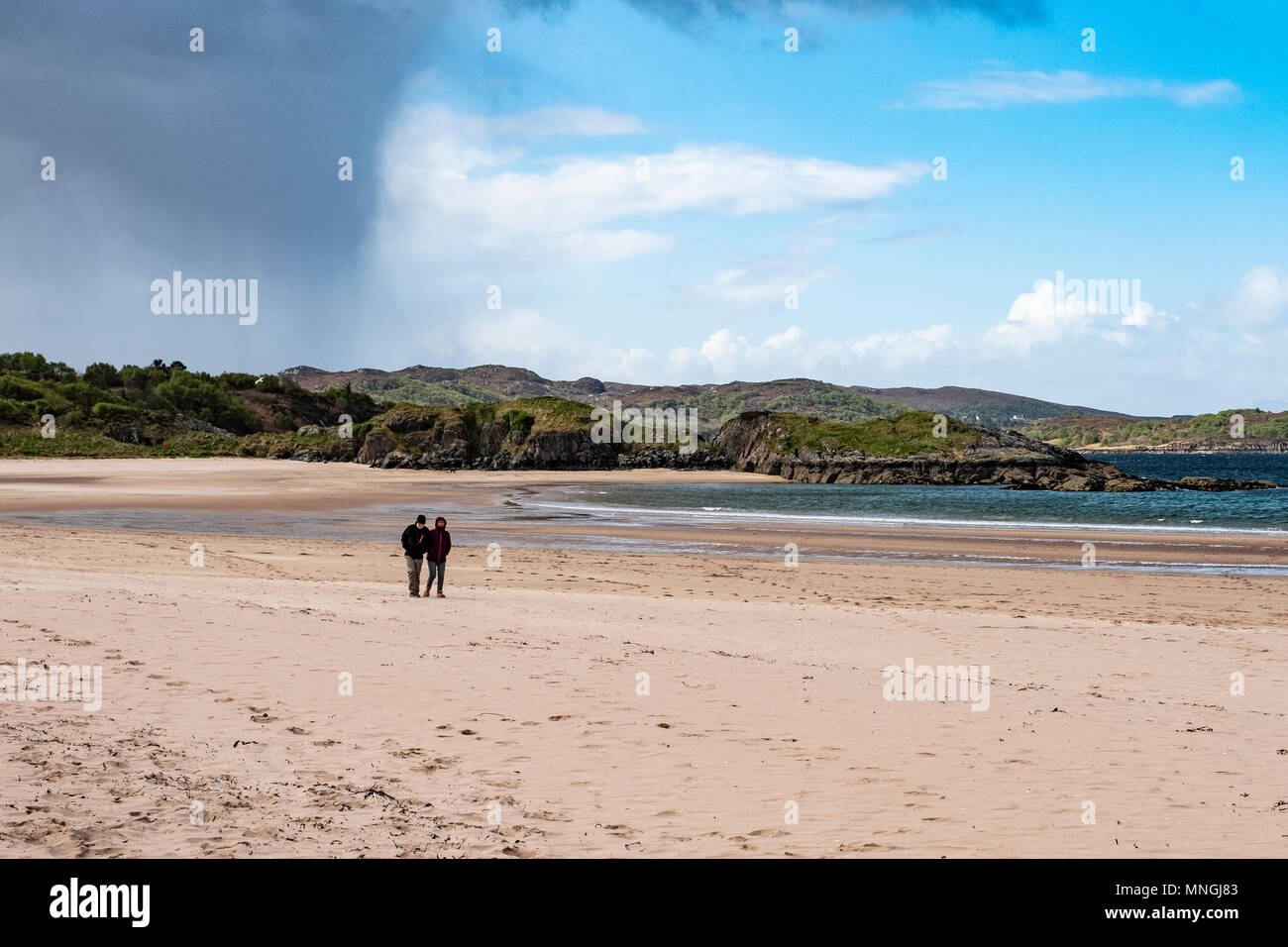 The Beach at Gairloch, Highland, Ross and Cromarty, Scotland Stock ...