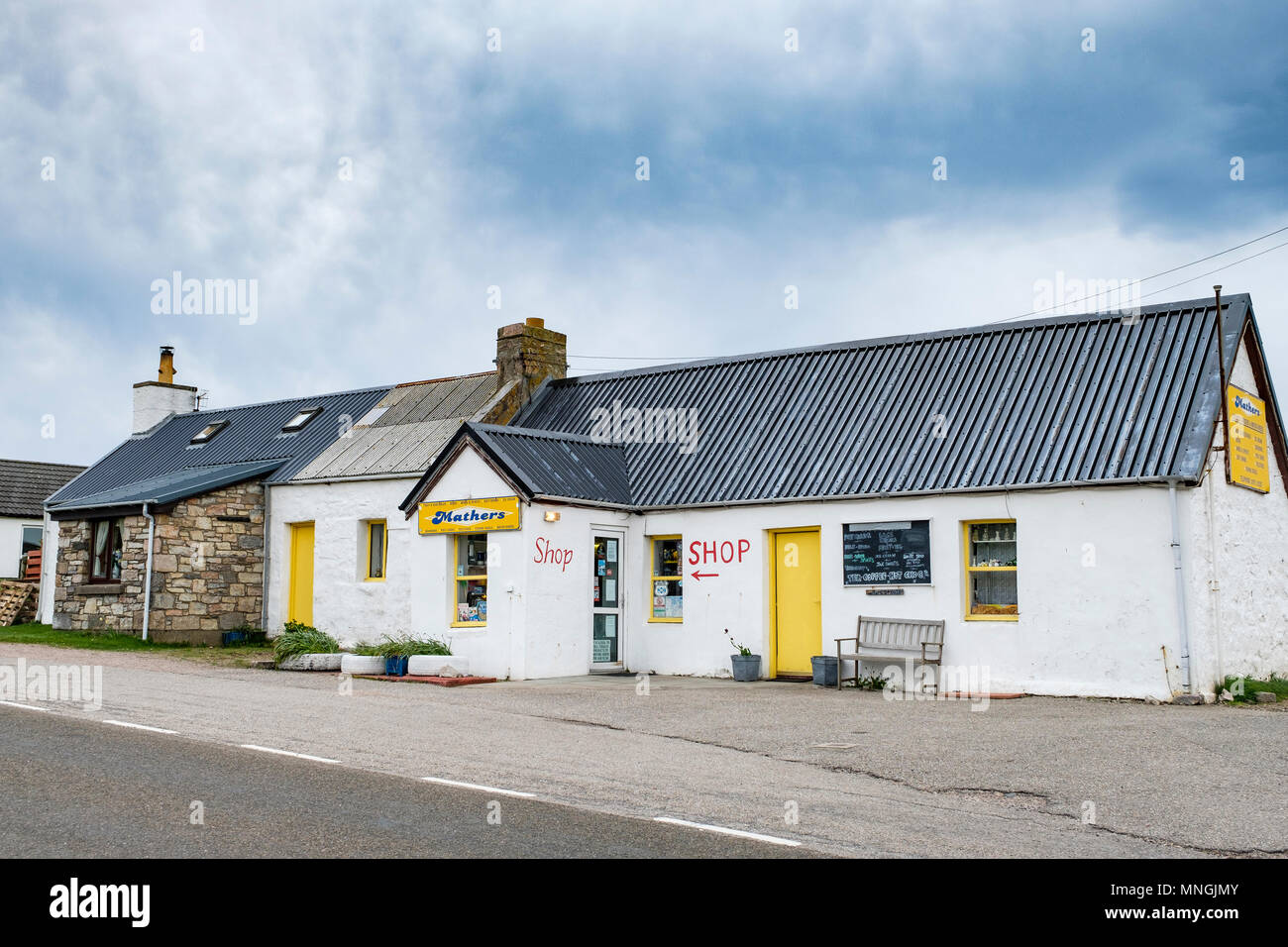 Small Shop in Durness, Sutherland Scotland Stock Photo - Alamy