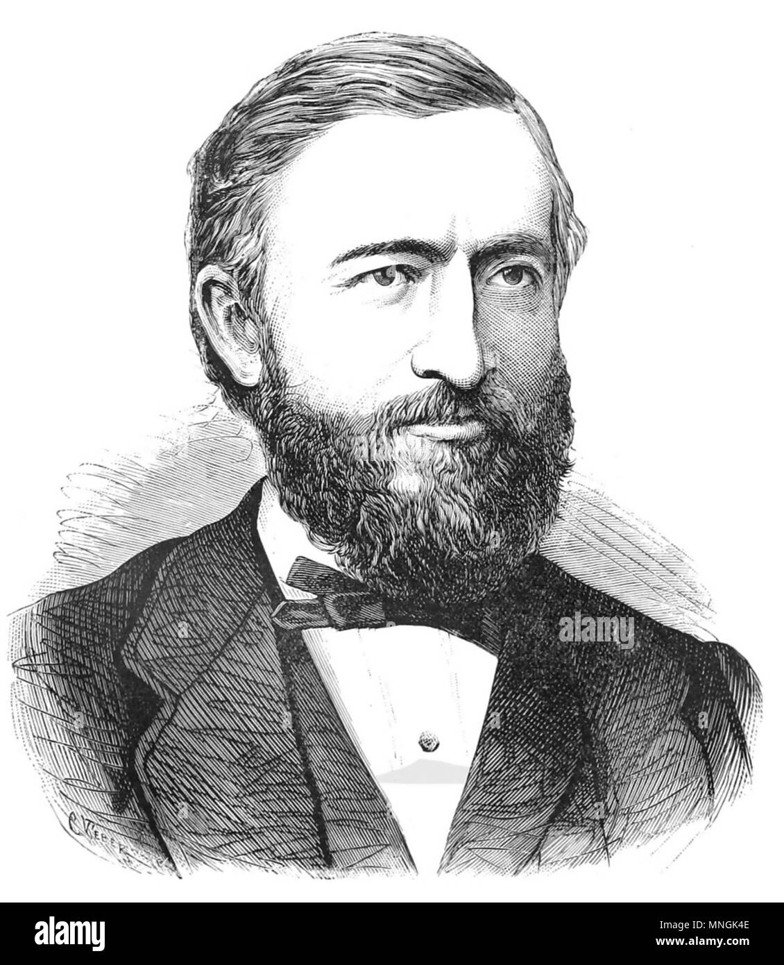 JOHANN PHILIPP REIS (1834-1874) German scientist and inventor Stock ...