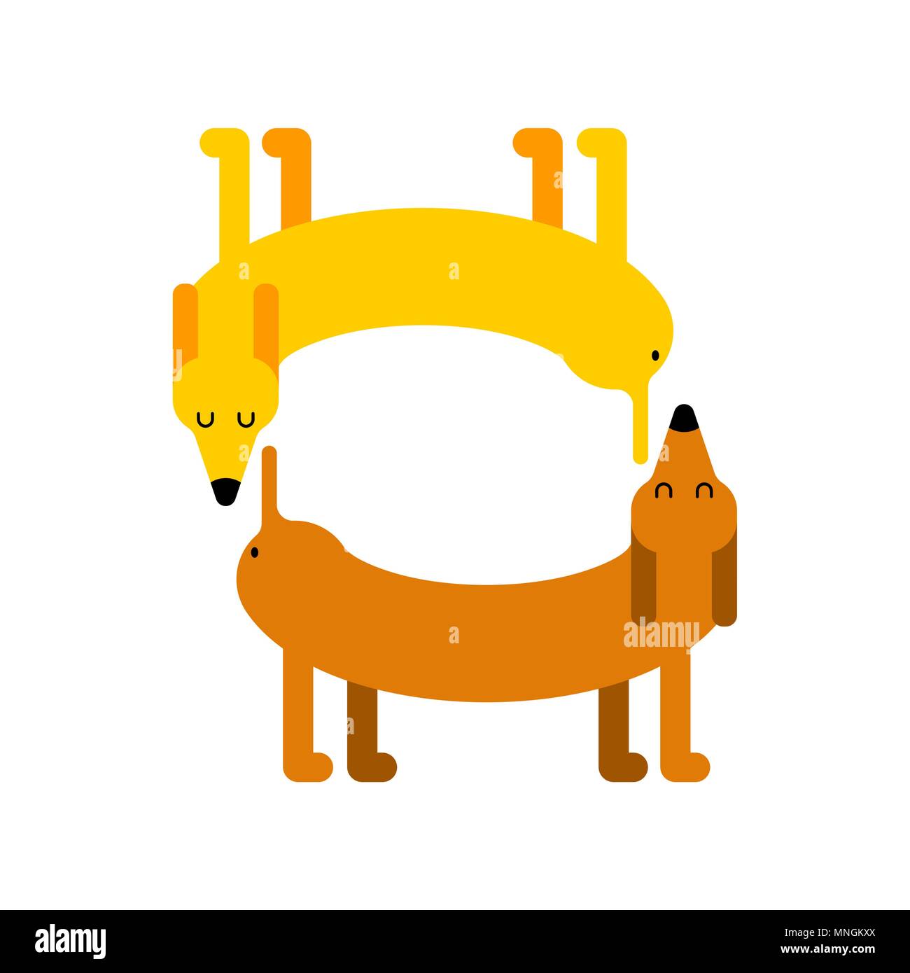 Puppy sniff Stock Vector Images - Alamy