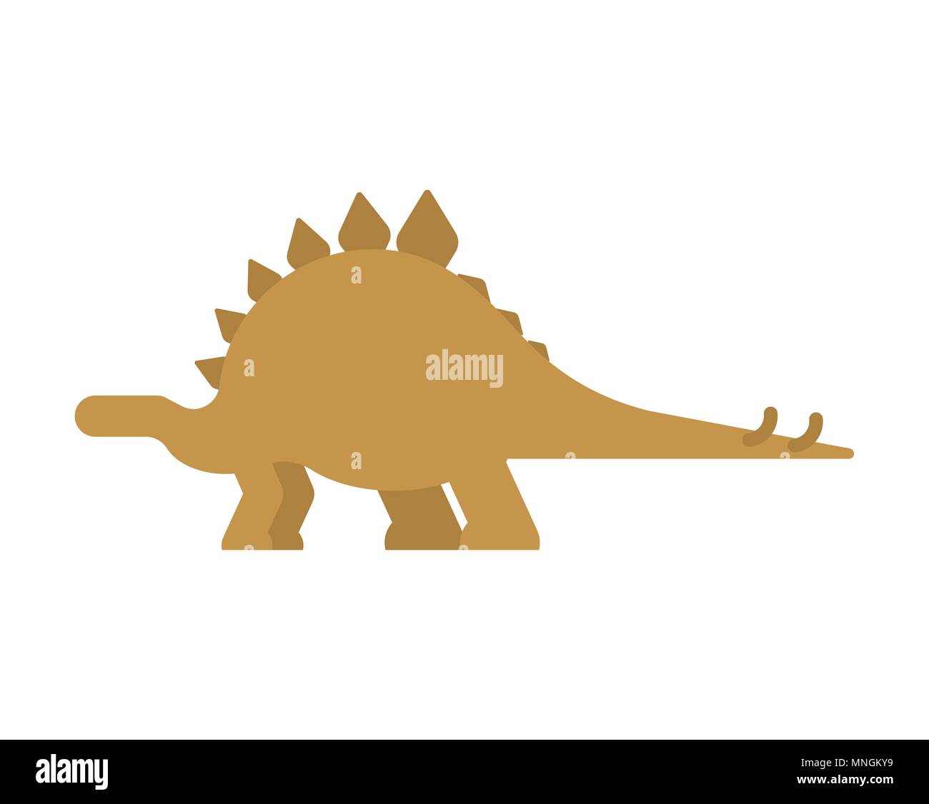Stegosaurus dinosaur isolated. Ancient animal. Dino prehistoric monster ...