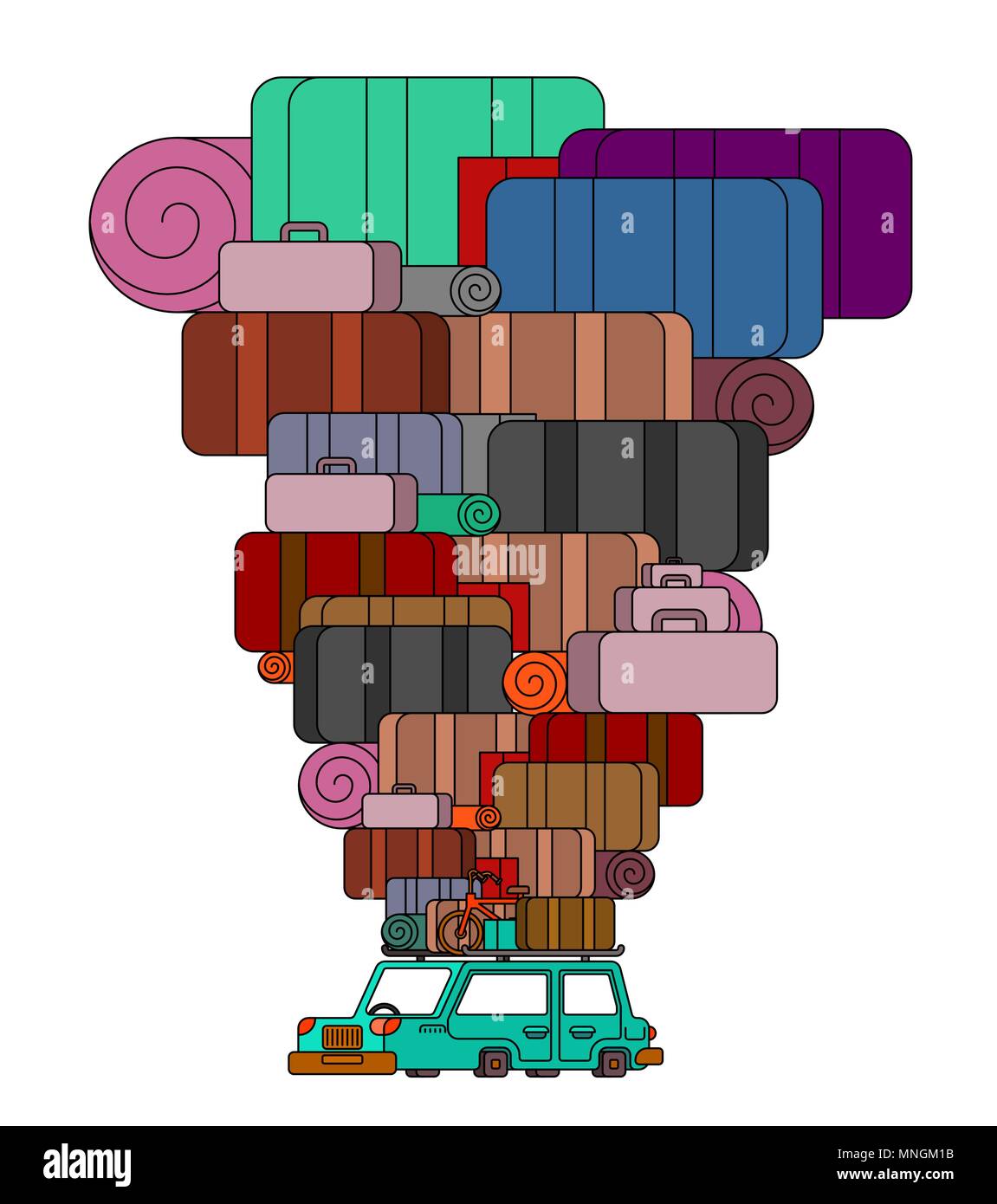 Family gathering beach Stock Vector Images - Alamy