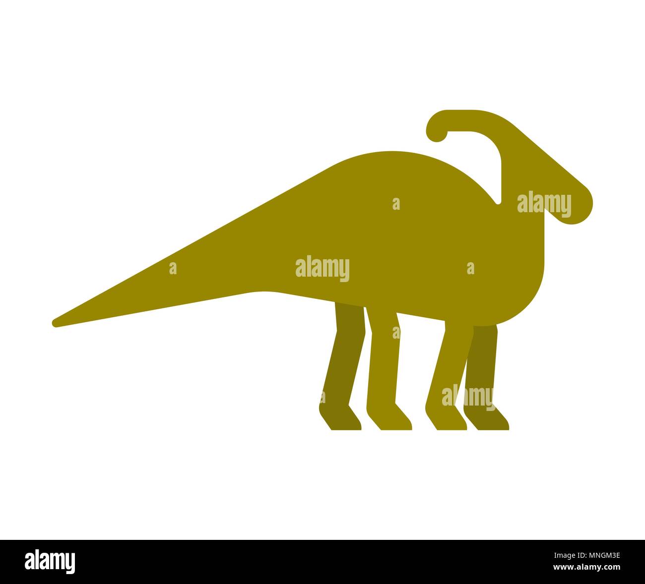 Parasaurolophus dinosaur isolated. Ancient animal. Dino prehistoric ...