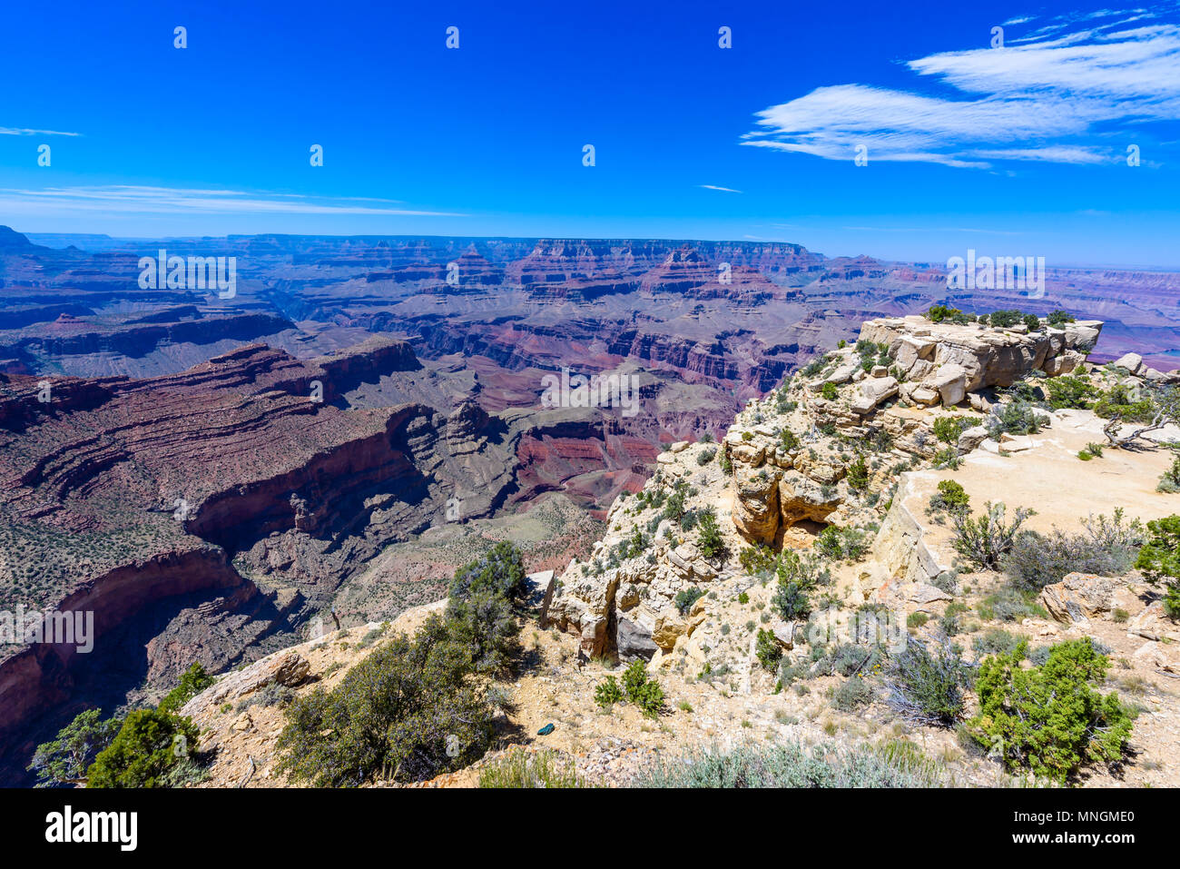 Moran View Point at Grand Canyon National Park, Arizona, USA Stock ...