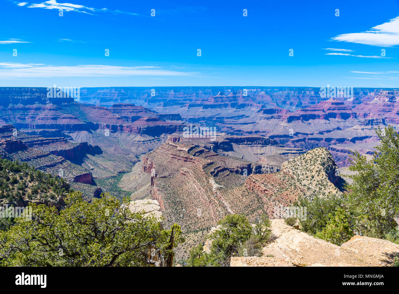 Grand View Point at Grand Canyon National Park, Arizona, USA Stock ...