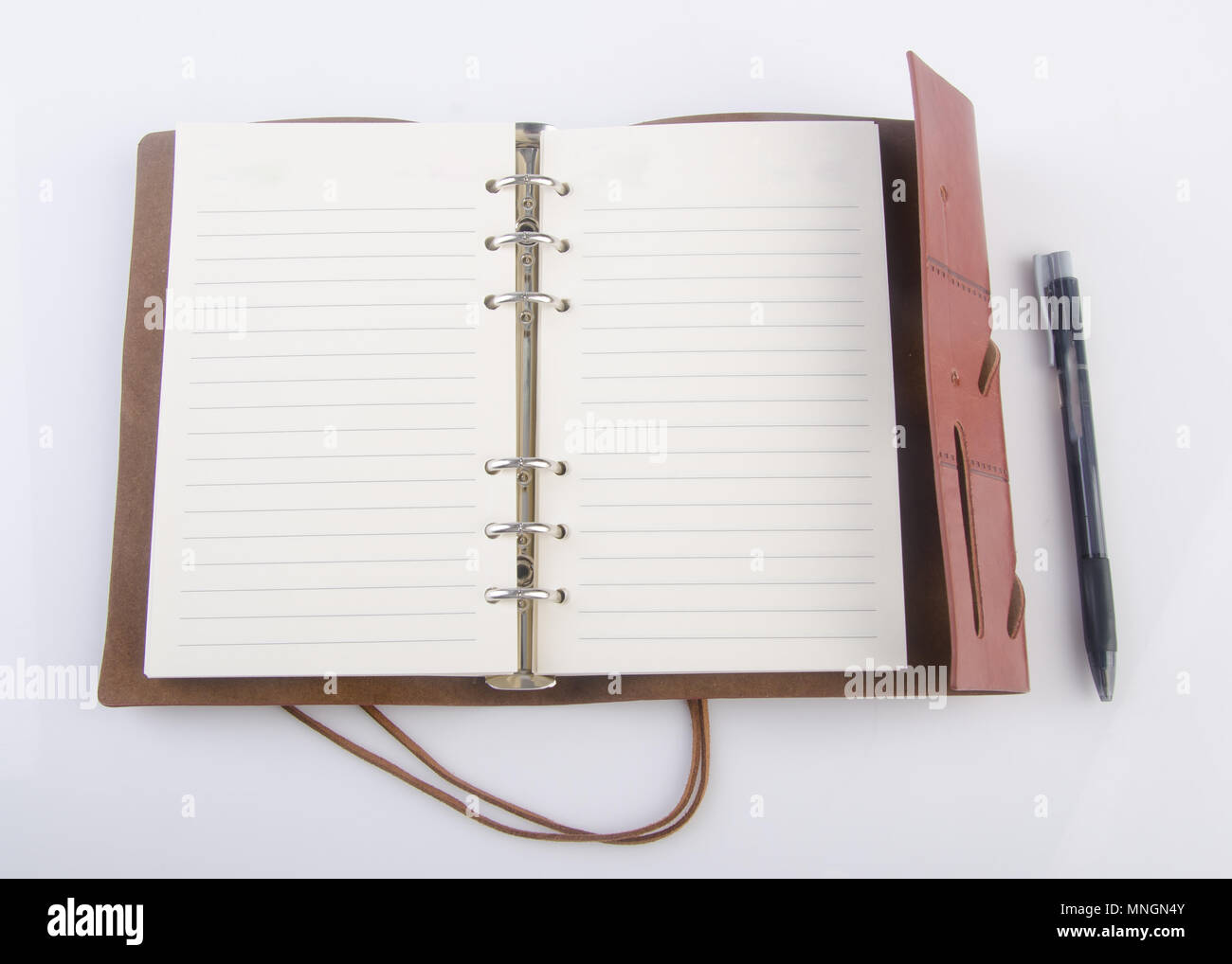 Leather Diary Open High Resolution Stock Photography and Images - Alamy