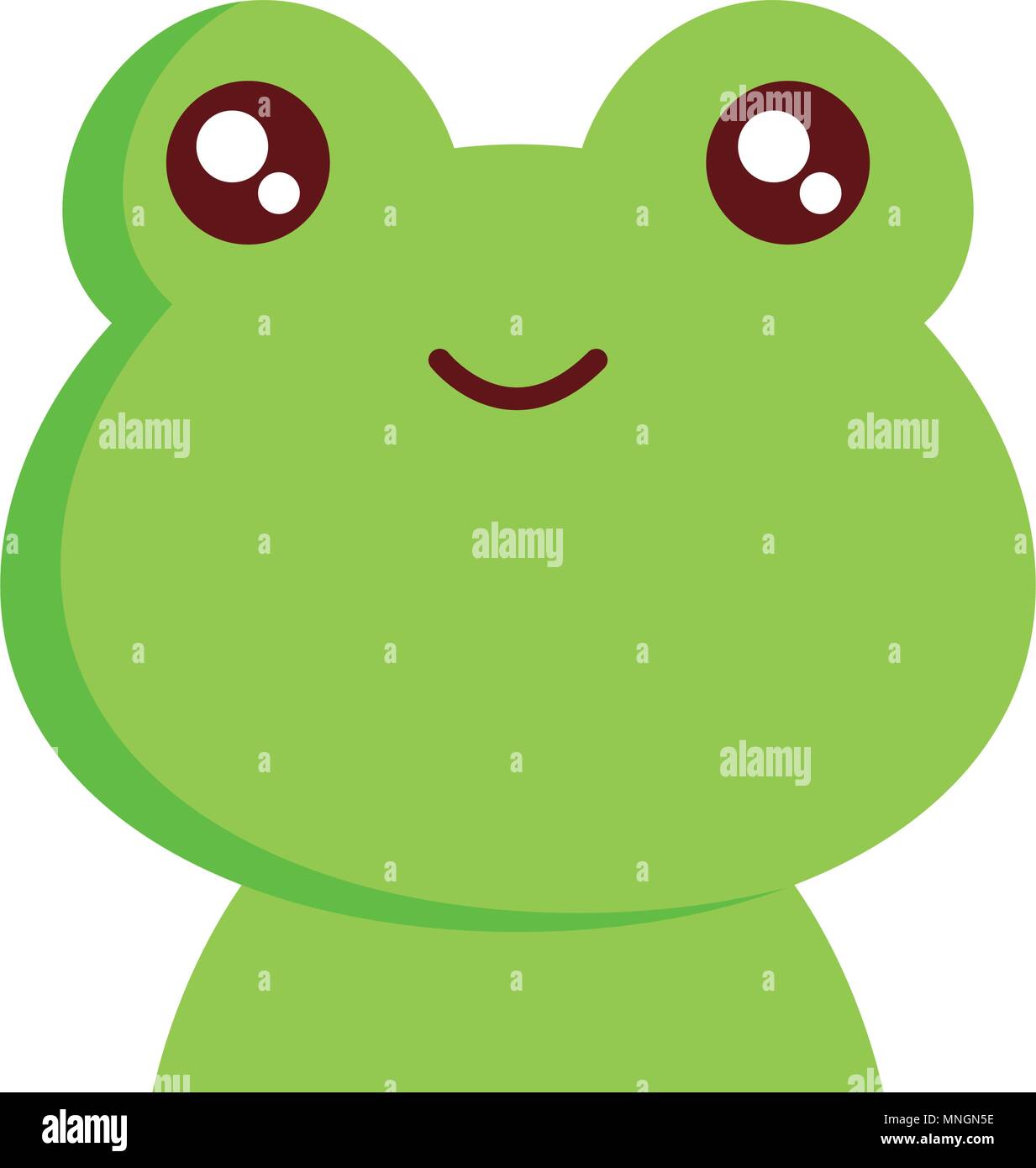 cute frog icon over white background, colorful design. vector ...