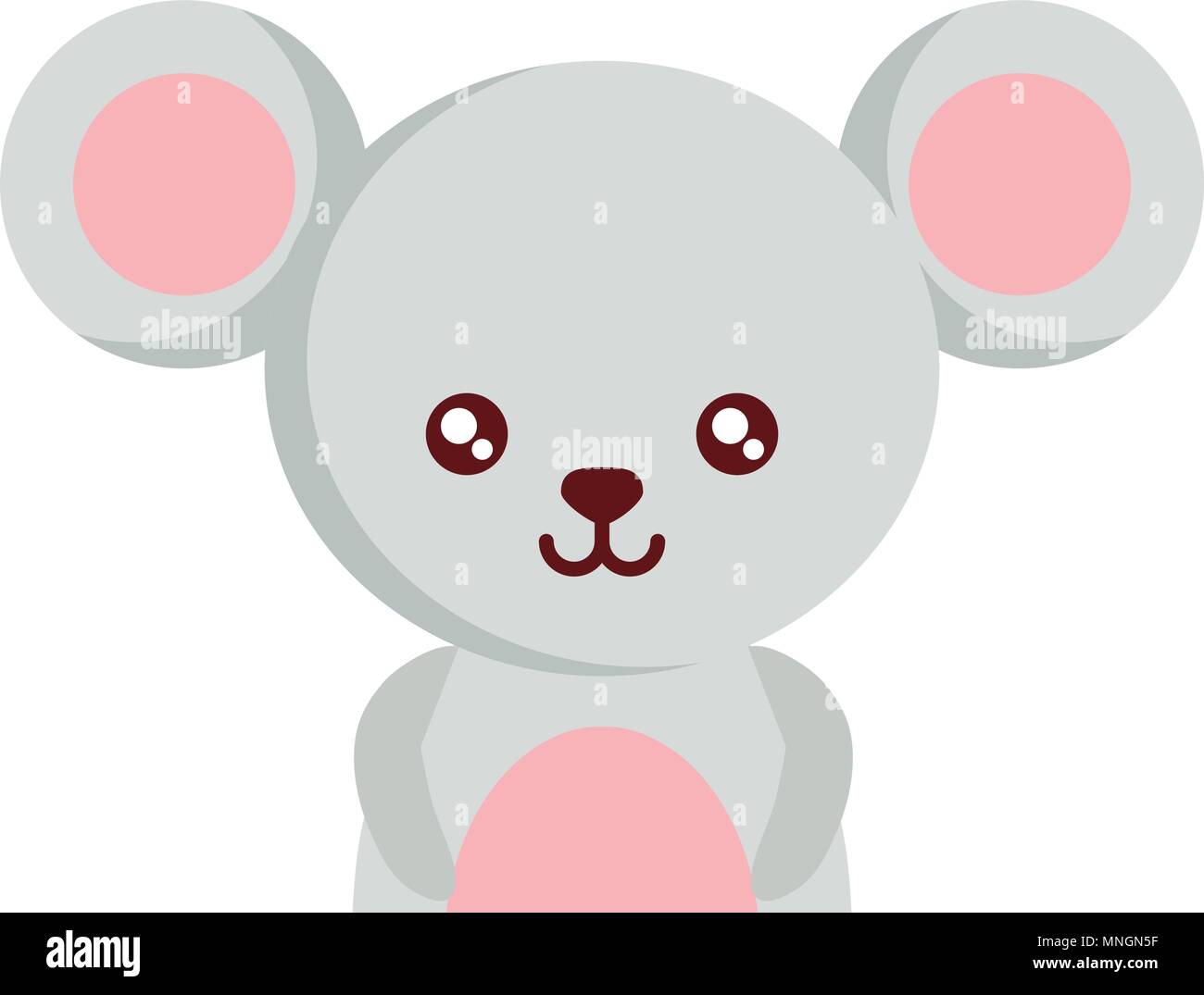 cute mouse icon over white background, colorful design. vector ...