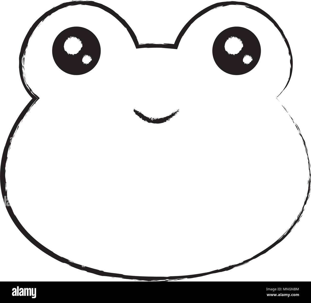 Cute Frog Outline