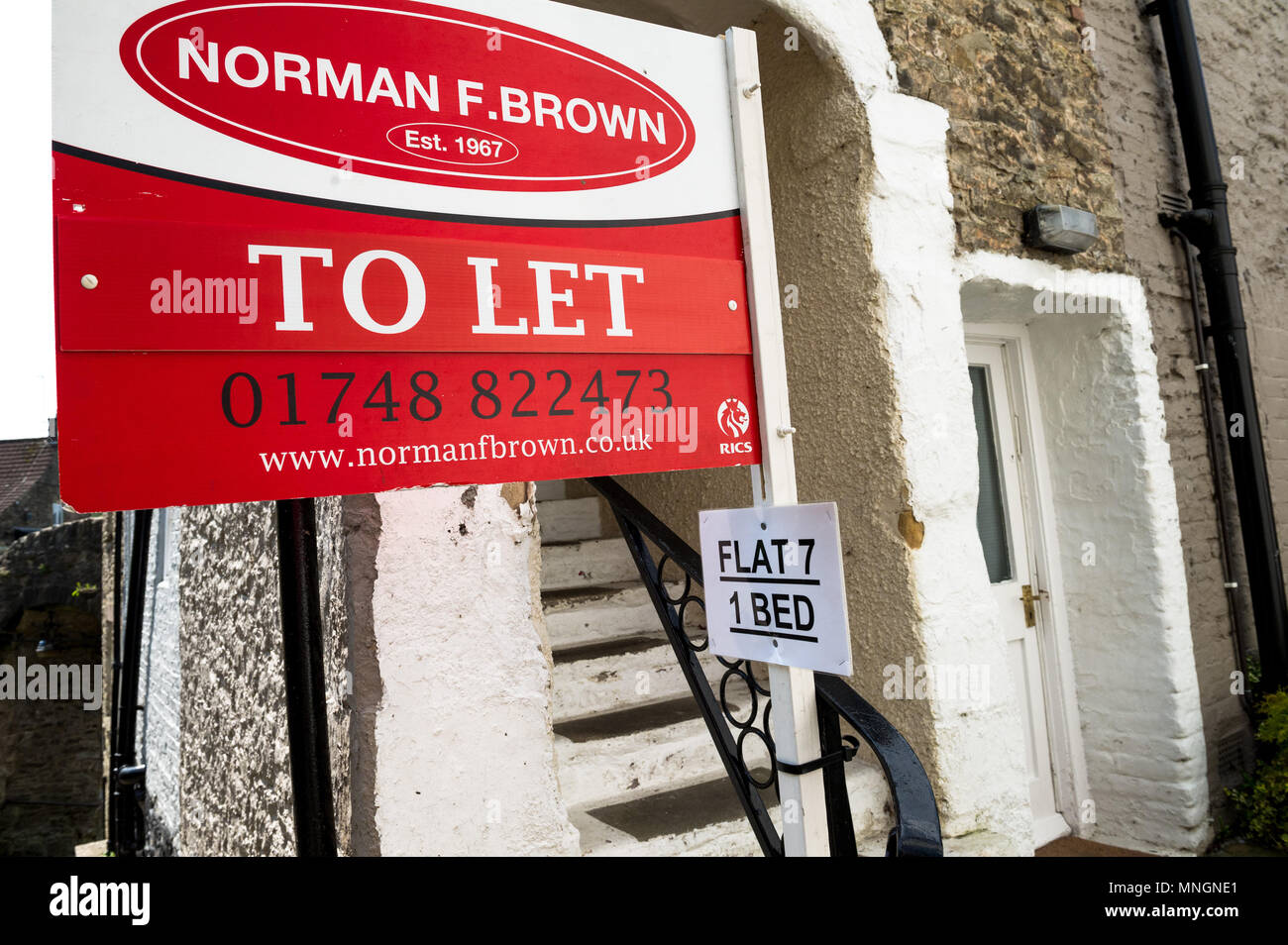 1 bedroom flat to let Stock Photo - Alamy