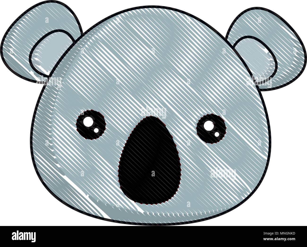 cute koala icon over white background, colorful design. vector ...