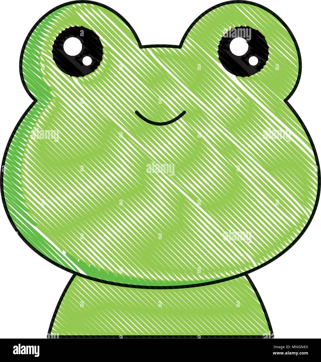 cute frog icon over white background, colorful design. vector ...