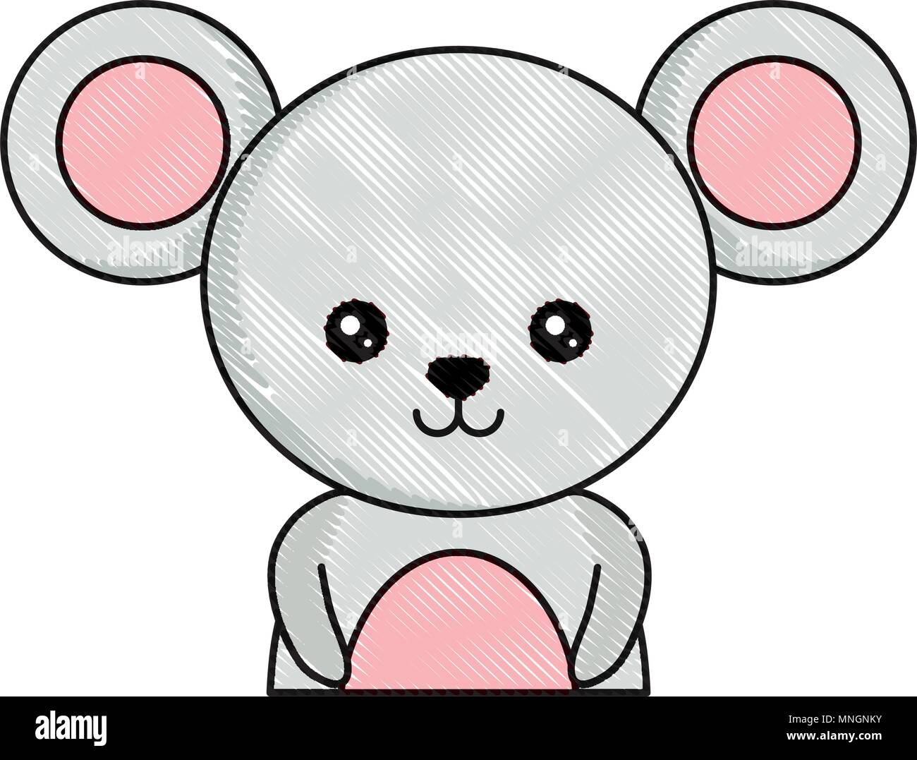 cute mouse icon over white background, colorful design. vector ...