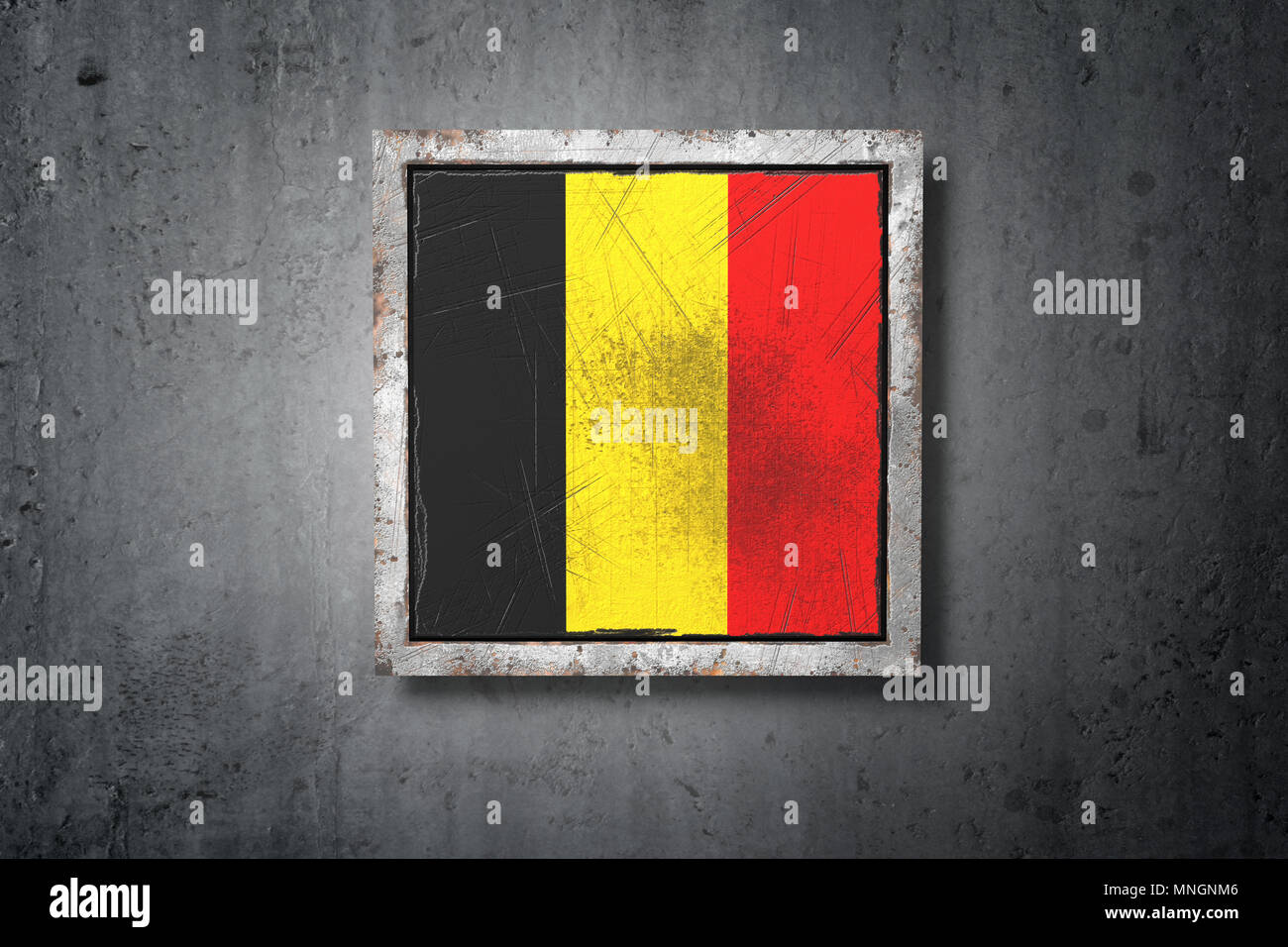 Belgium flag 3d illustration hi-res stock photography and images - Alamy