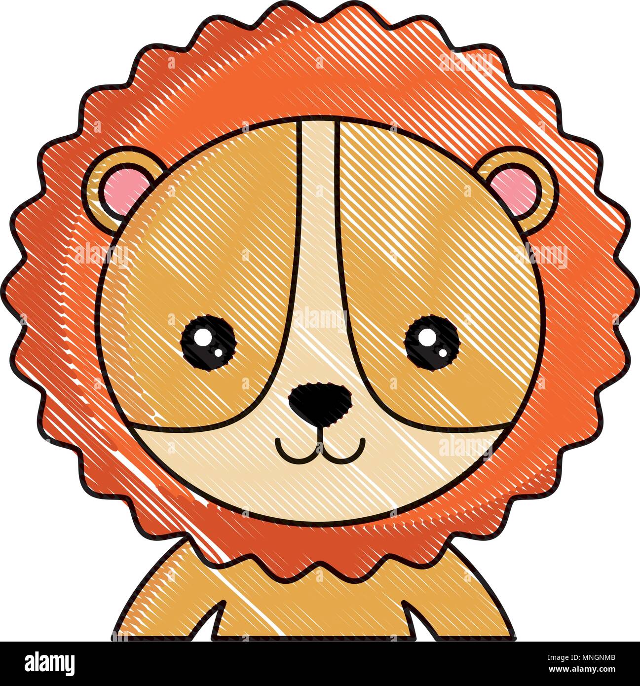 cute tiger icon over white background, colorful design. vector ...