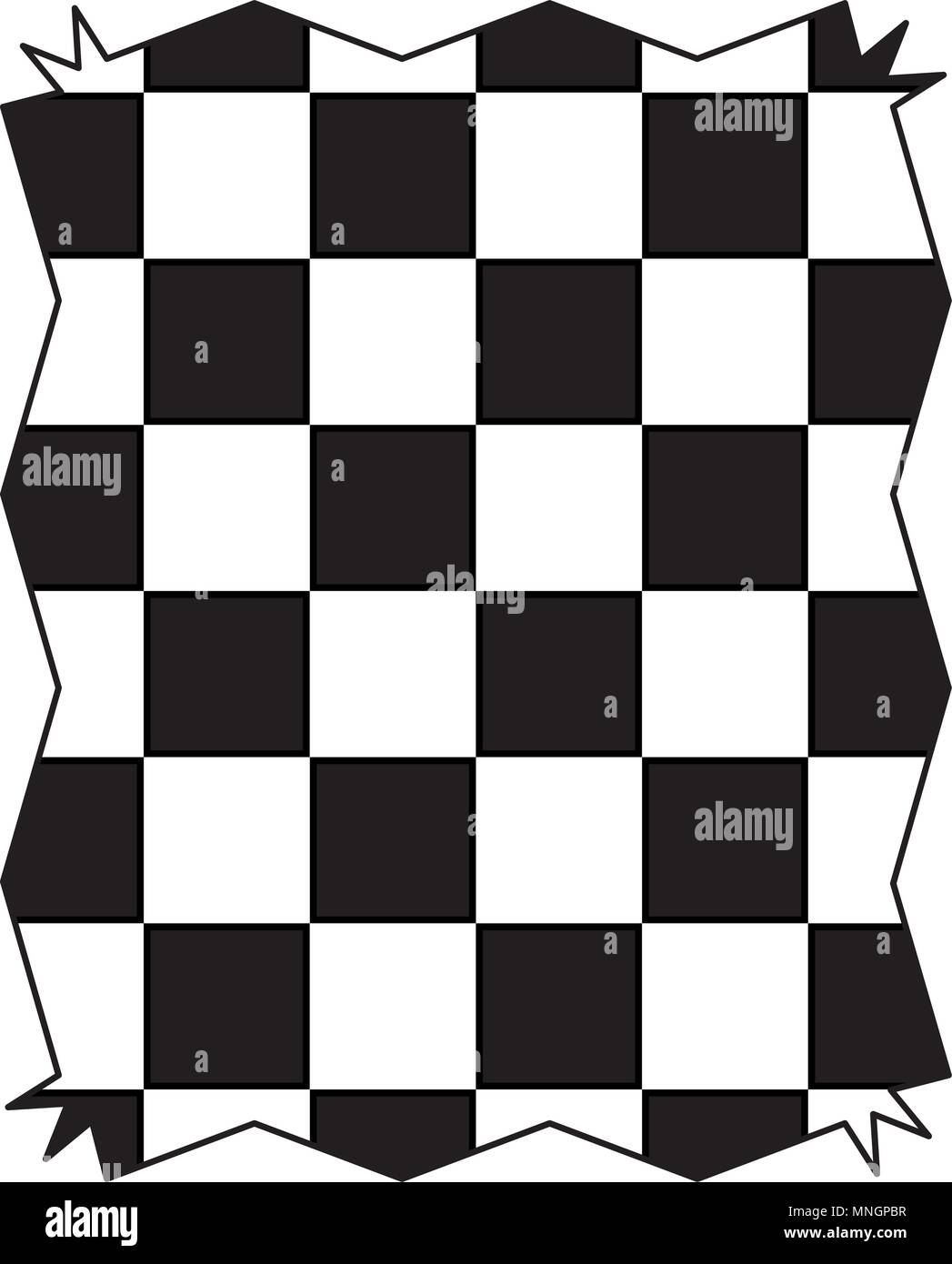 with chessboard pattern over white background, vector illustration ...