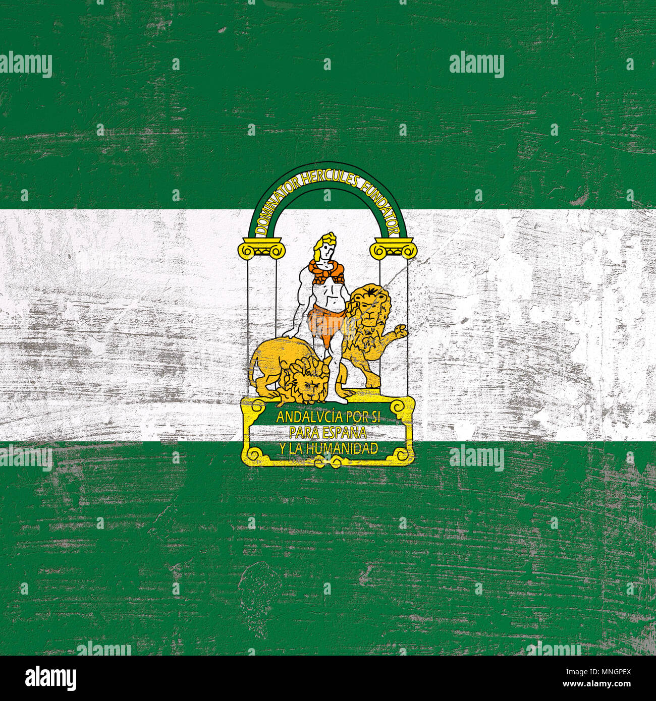 Flag of the region of andalusia hi-res stock photography and images - Alamy