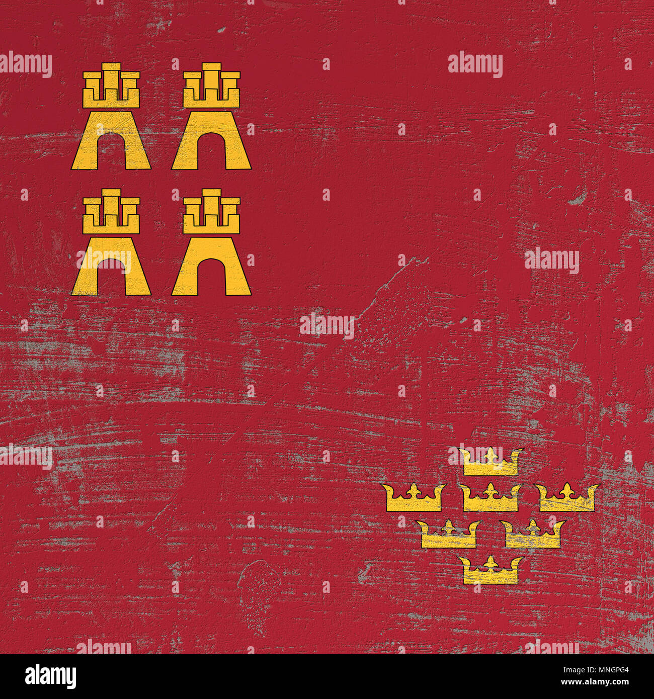 Region of murcia 3d flag hi-res stock photography and images - Alamy