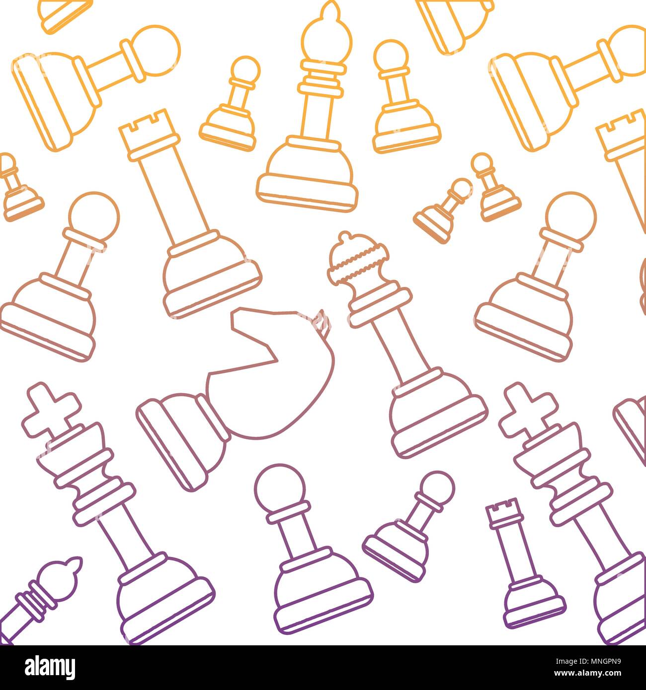 background of chess pieces pattern, colorful design. vector ...