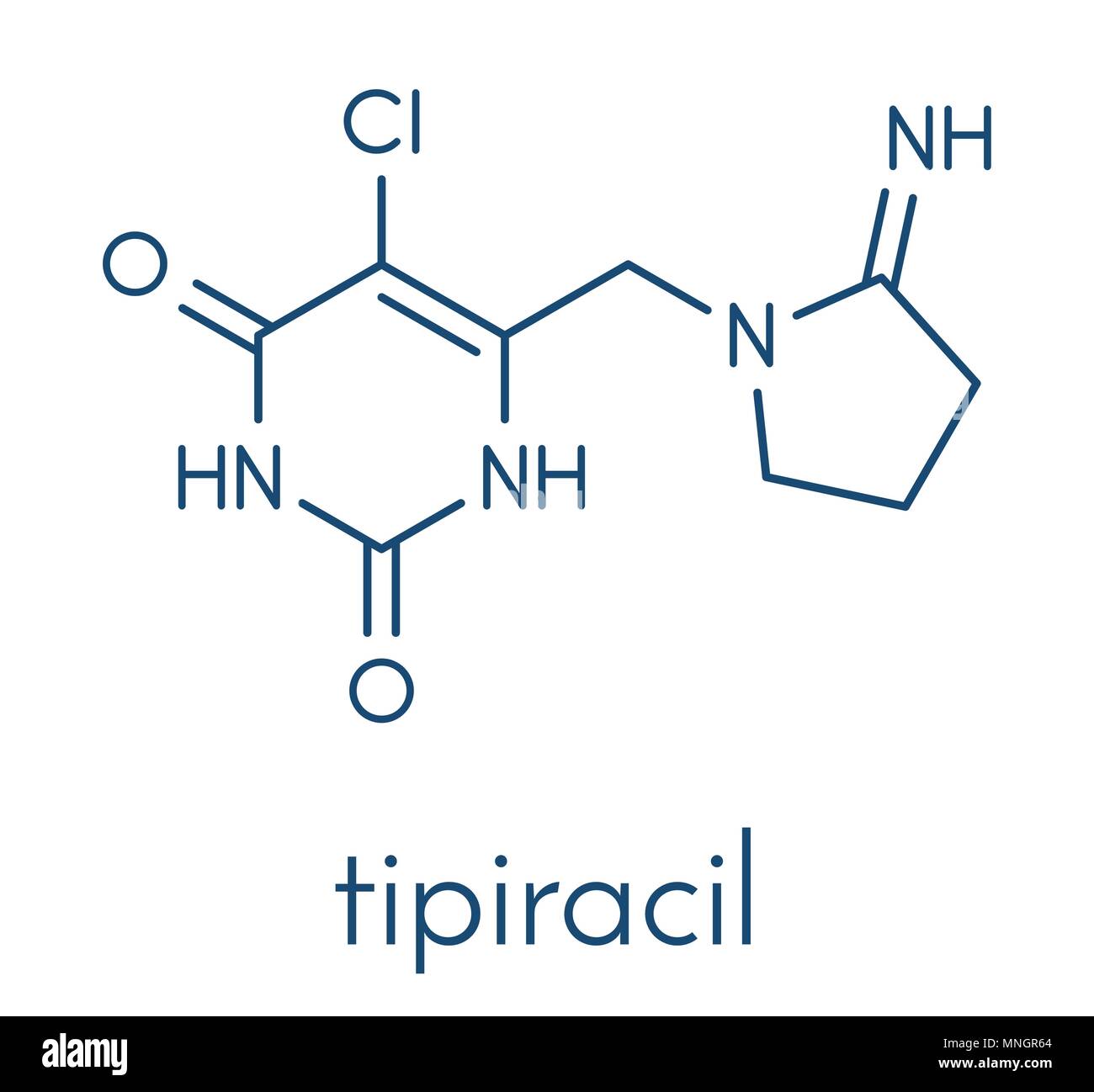 Tipiracil cancer drug molecule (thymidine phosphorylase inhibitor ...