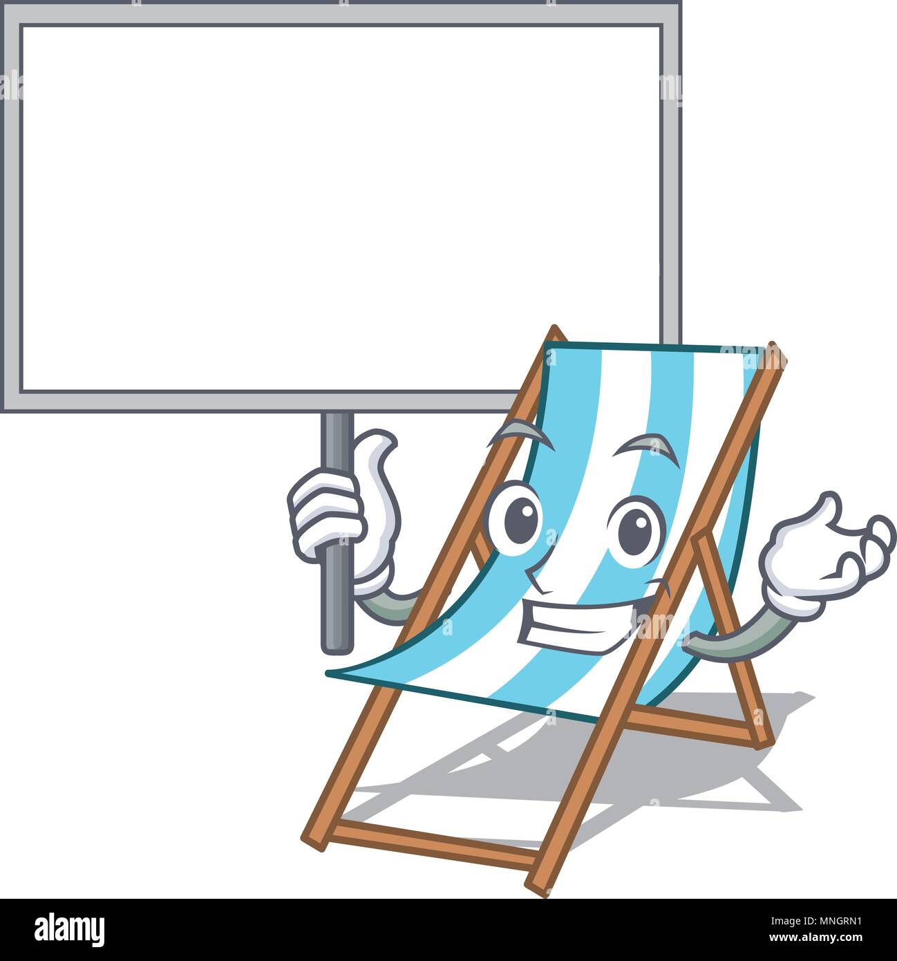 Bring board beach chair character cartoon Stock Vector Image & Art - Alamy