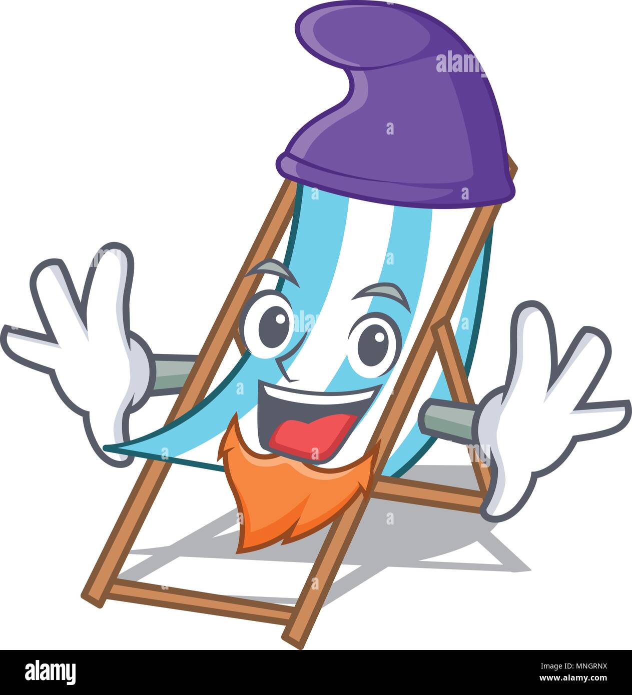 Elf beach chair character cartoon Stock Vector Image & Art - Alamy