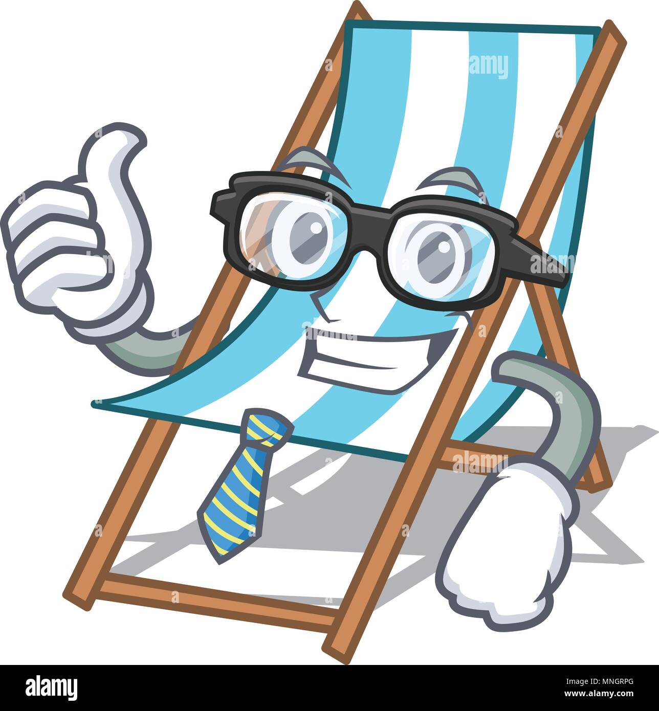 Businessman beach chair character cartoon Stock Vector Image & Art - Alamy