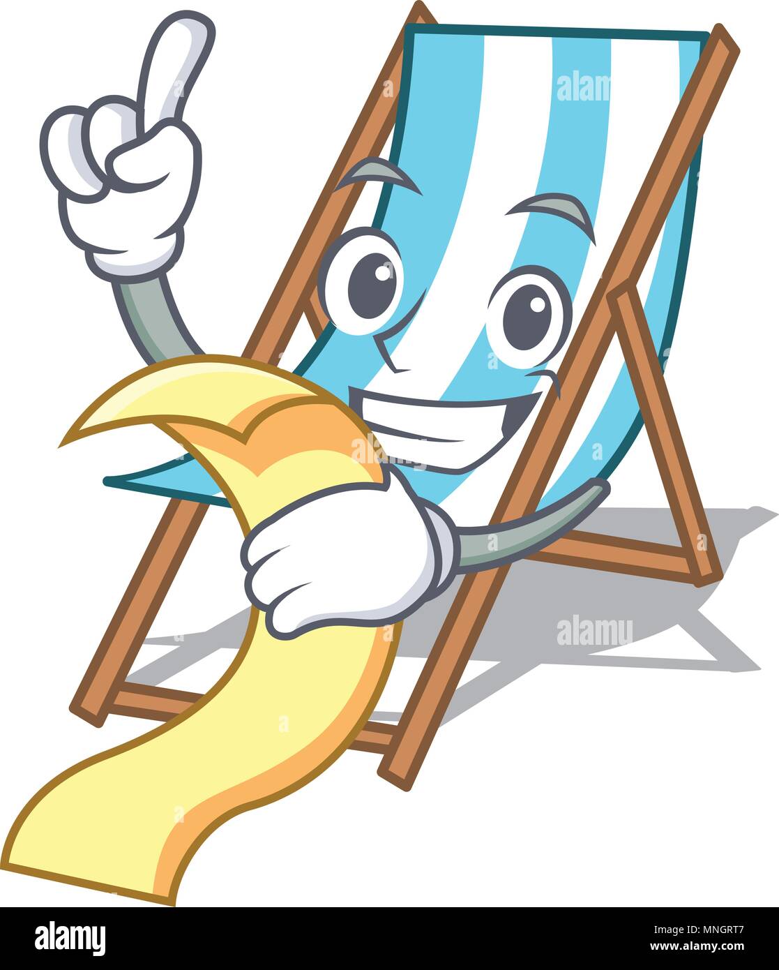With menu beach chair mascot cartoon Stock Vector Image & Art - Alamy