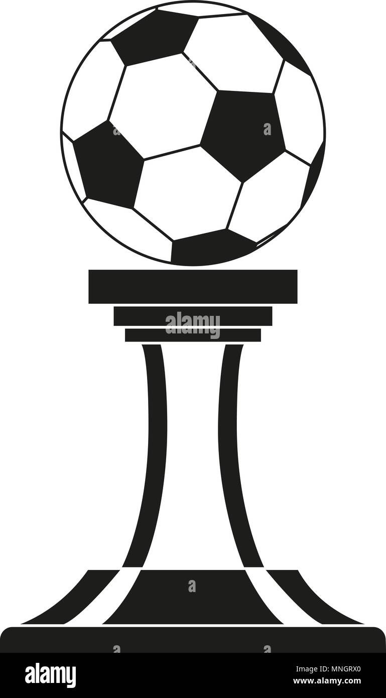 Silhouette football trophy soccer hi-res stock photography and images ...