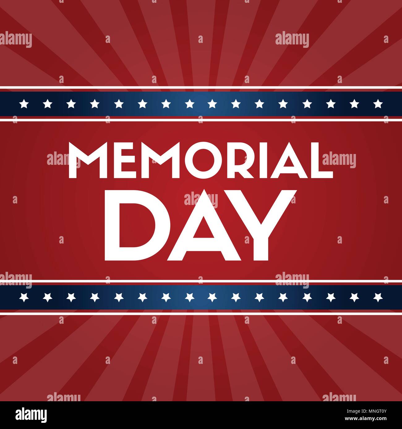 Memorial day poster gretting flag american Stock Vector Image & Art - Alamy