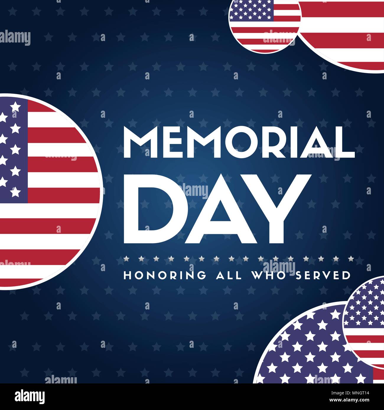 Memorial day poster gretting flag american Stock Vector Image & Art - Alamy