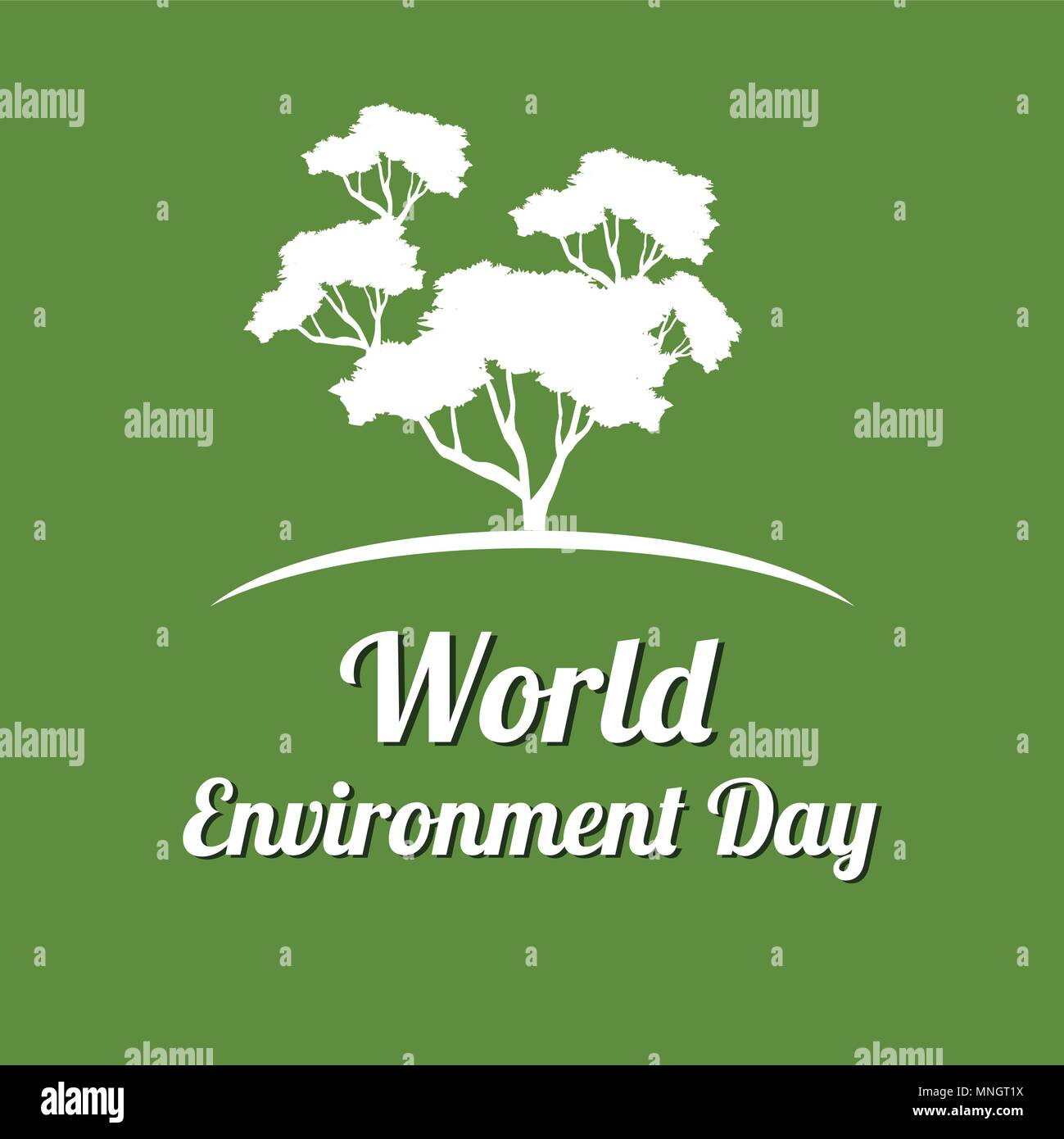 Word environment day background tree Stock Vector Image & Art - Alamy
