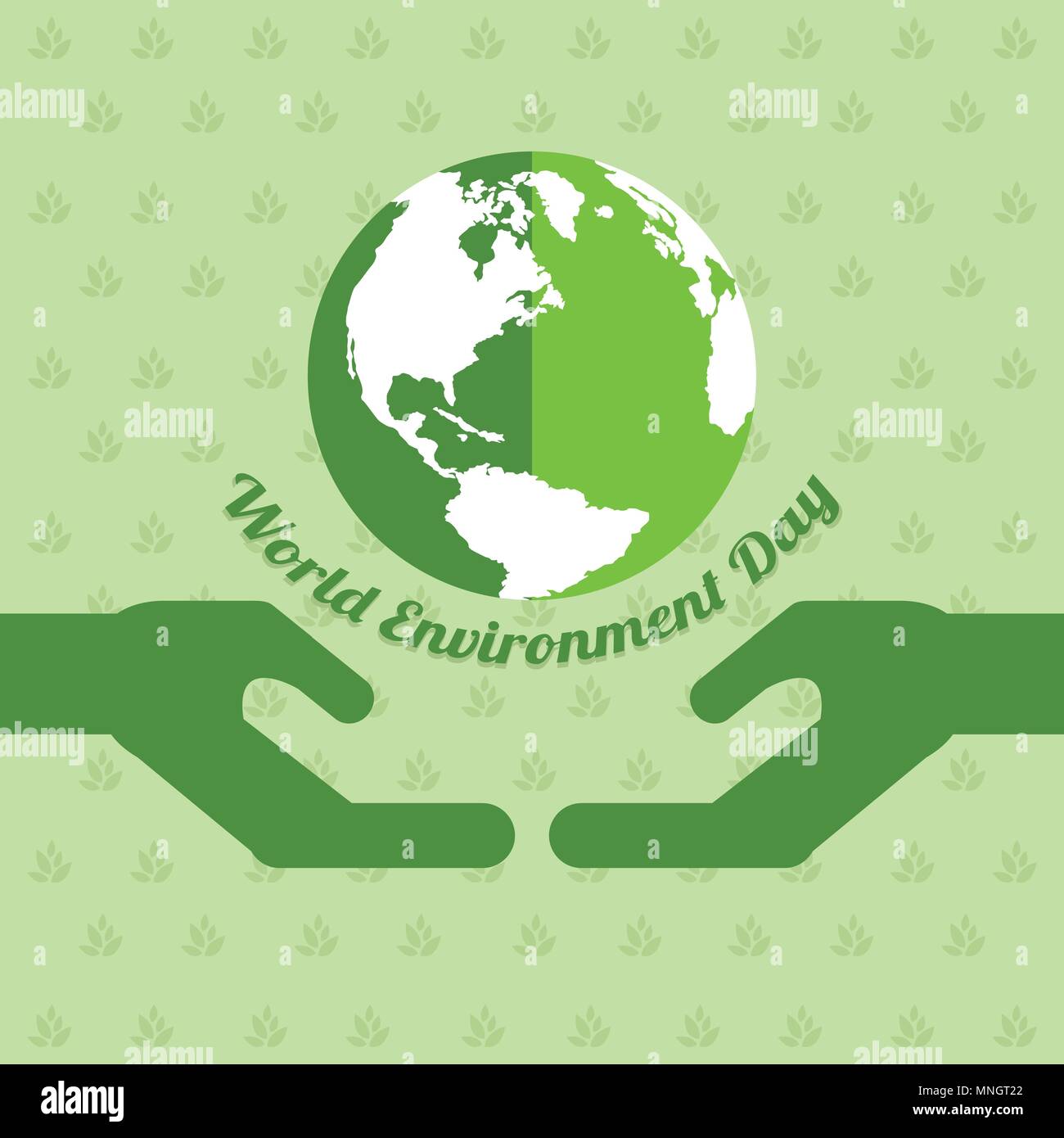 Word environment day background earth vector illustration Stock Vector ...