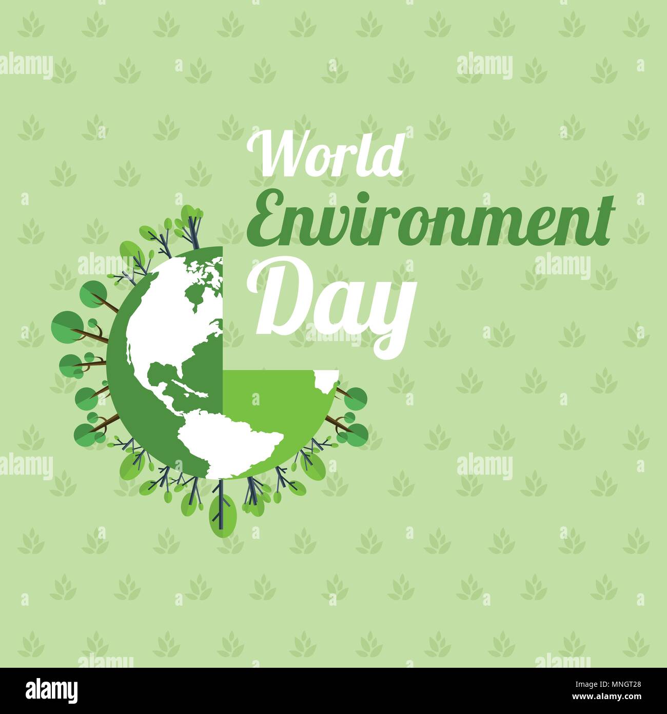 Word environment day poster earth vector illustration Stock Vector ...