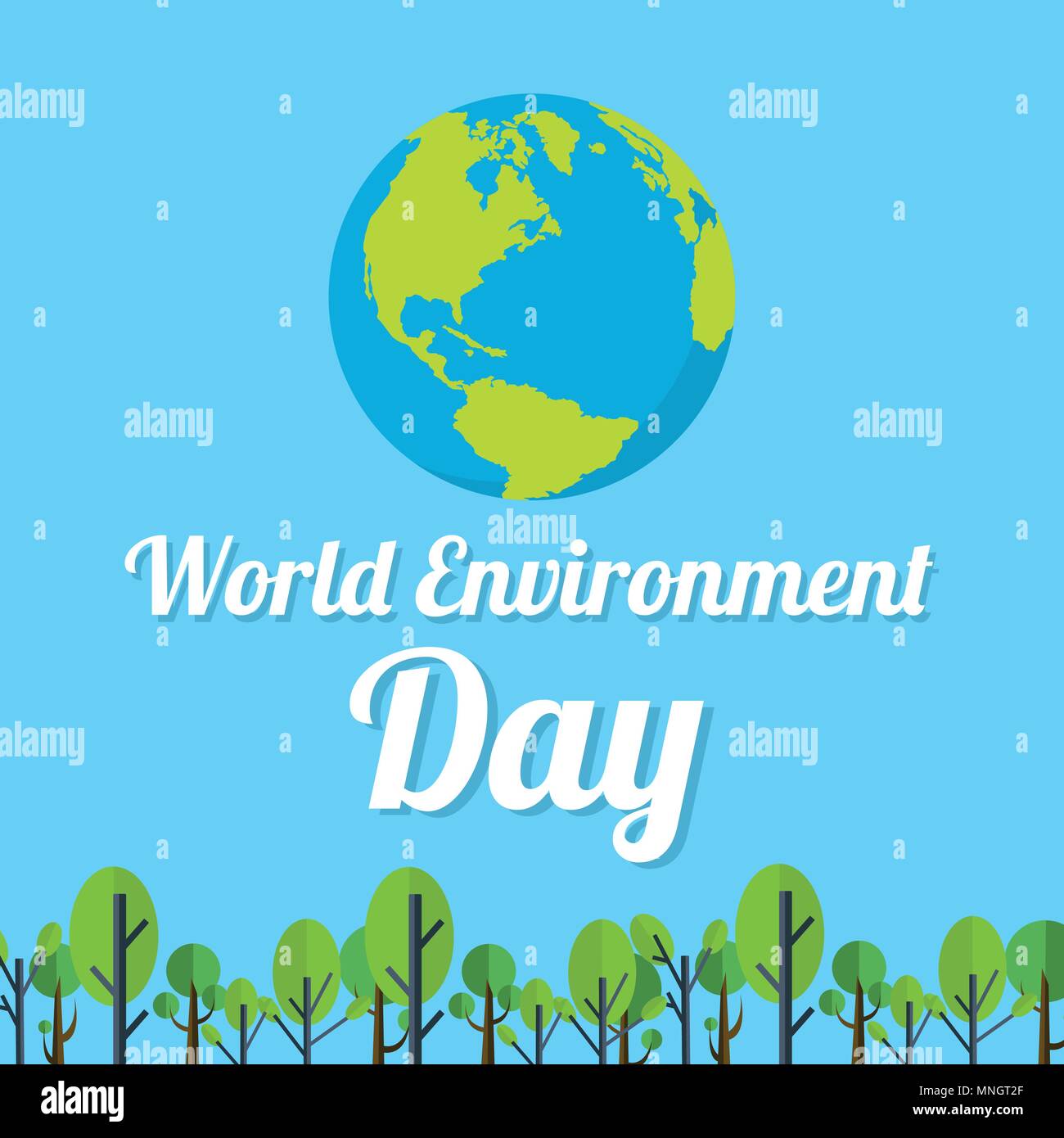 Word environment day design earth vector illustartion Stock Vector ...