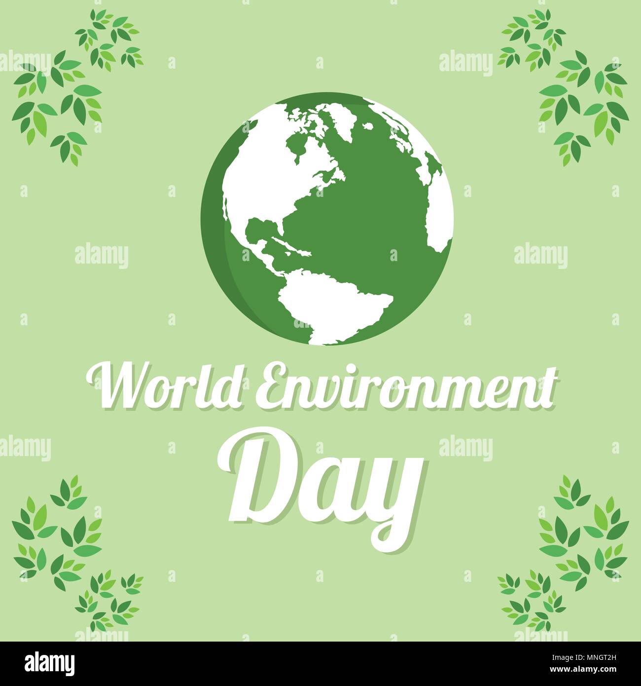 Word environment day design earth vector illustartion Stock Vector ...