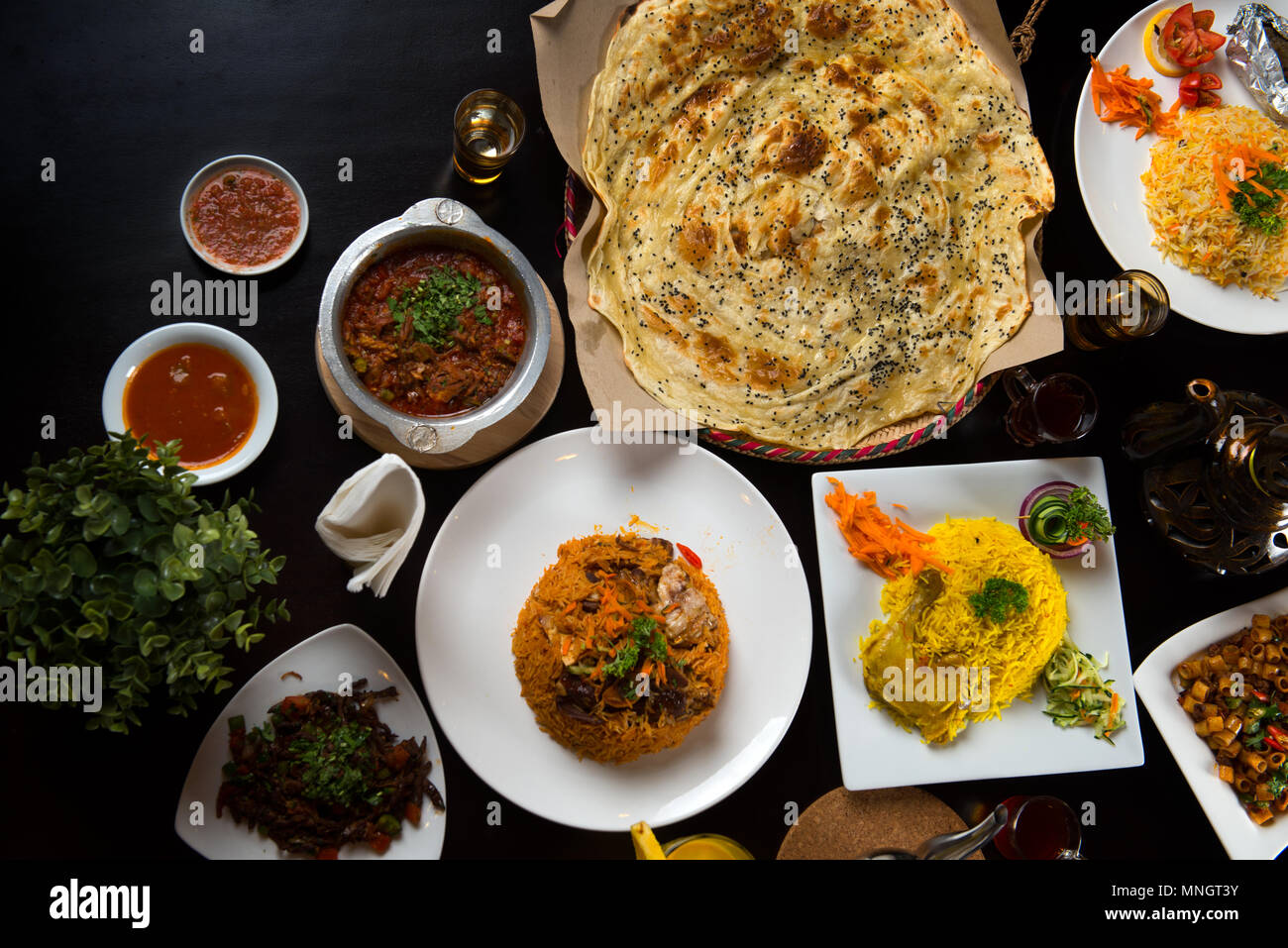 various arab foods Stock Photo - Alamy